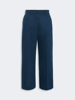 Max Mara Cotton Satin Trousers