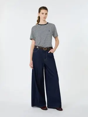 Max Mara Long Cotton Denim Jeans