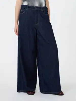 Max Mara Long Cotton Denim Jeans