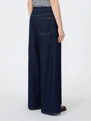 Max Mara Long Cotton Denim Jeans