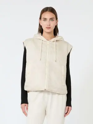 Max Mara Reversible Water-repellent Canvas Padded Gilet
