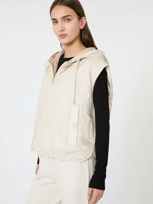 Max Mara Reversible Water-repellent Canvas Padded Gilet