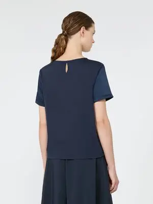 Max Mara Satin Crew-neck T-shirt