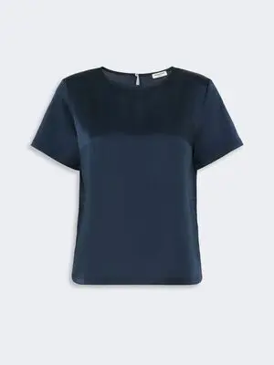 Max Mara Satin Crew-neck T-shirt