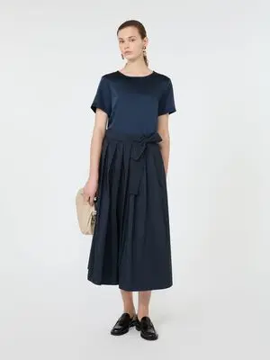 Max Mara Satin Crew-neck T-shirt