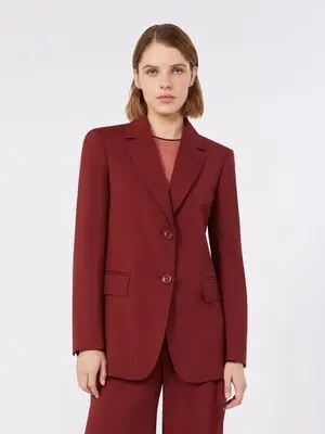 Max Mara Single-breasted Woollen Cloth Jacket