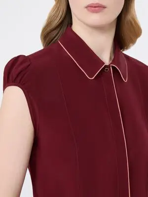 Max Mara Silk Crepe De Chine Shirt