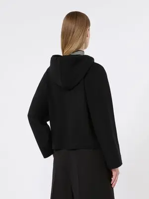 Max Mara Wool, Cashmere And Silk Short Hooded Coat