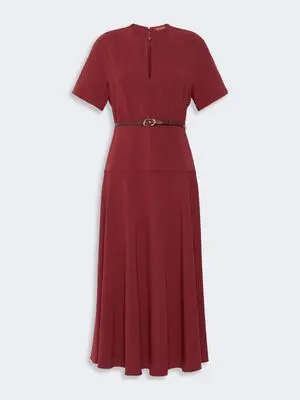 Max Mara Long Cady Dress - Ruby