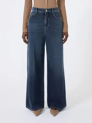 Max Mara Wide, Cotton Denim Jeans
