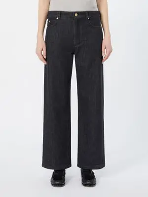 Max Mara Straight Leg Cotton Denim Jeans