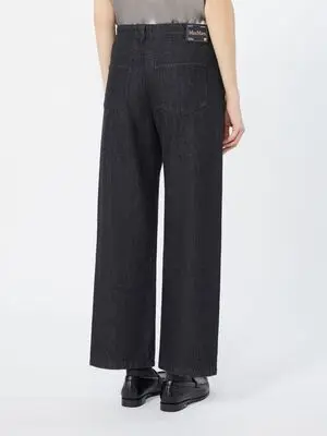Max Mara Straight Leg Cotton Denim Jeans