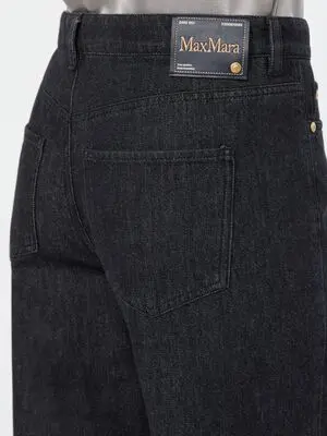 Max Mara Straight Leg Cotton Denim Jeans