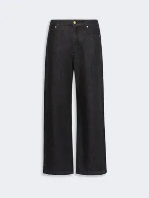 Max Mara Straight Leg Cotton Denim Jeans