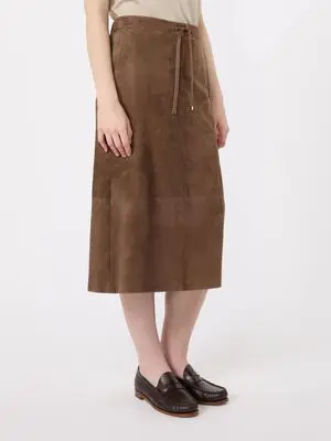 Max Mara Suede Midi Skirt