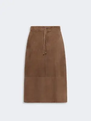 Max Mara Suede Midi Skirt