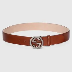 Gucci Wide Belt With Interlocking G Buckle