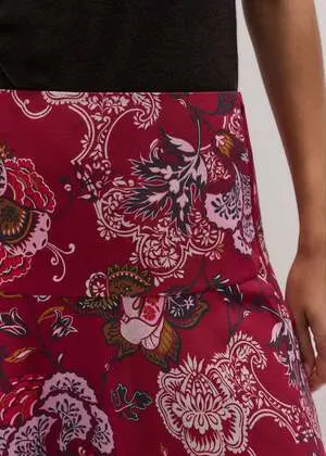 ME+EM Grand Paisley Print Full Length Skirt