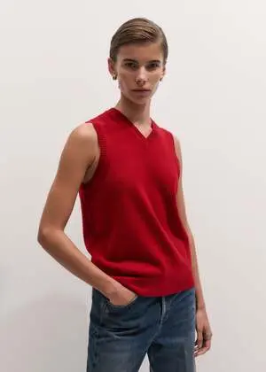 ME+EM Relaxed Knit V-neck Tank
