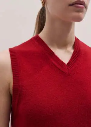 ME+EM V-neck Relaxed Knit Tank