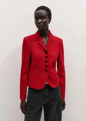 ME+EM Fitted Paneled Jacket