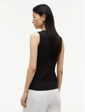 Tommy Hilfiger Slim Fit Cable Knit Tank Top