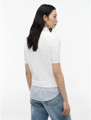 Tommy Hilfiger Layered-look Cable Knit Sweater
