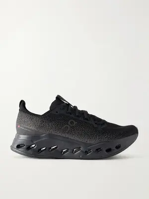On Cloudsurfer Max Sneakers With Rubber Trim - Black