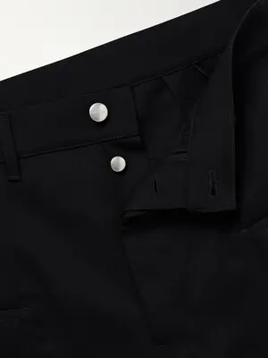 Rick Owens Stefan Flared Grain De Poudre Wool Cargo Trousers