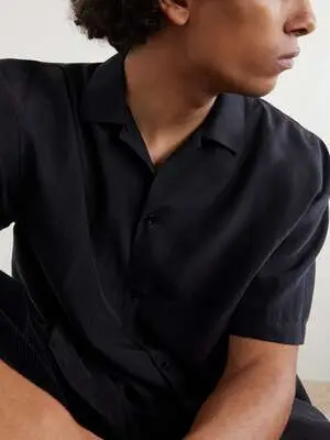 THE ROW Palone Silk-satin Shirt