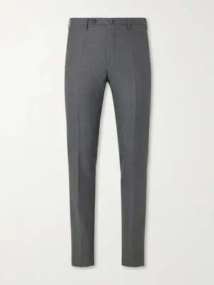 SLOWEAR Straight-leg Wool-canvas Trousers