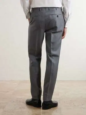 SLOWEAR Straight-leg Wool-canvas Trousers