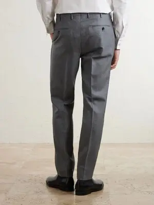 SLOWEAR Straight-leg Wool Canvas Trousers