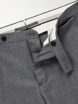 SLOWEAR Straight-leg Wool Canvas Trousers