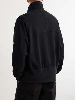 Rick Owens Wool And Cotton-blend Zip-up Sweater