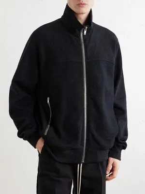Rick Owens Wool And Cotton-blend Zip-up Sweater