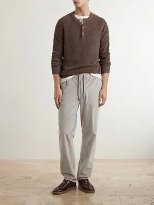 Sease Slim-fit Cotton-blend Corduroy Drawstring Trousers