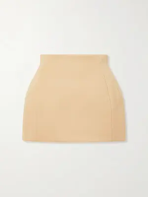 Wardrobe.NYC Twill Mini Skirt - Brown