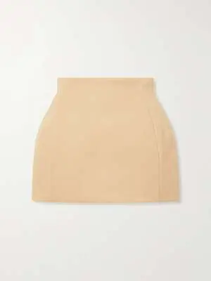 Wardrobe.NYC Rhw Twill Mini Skirt - Camel