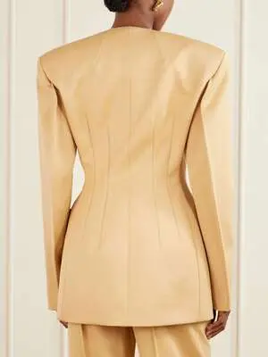 Wardrobe.NYC Rhw Double-breasted Twill Mini Dress