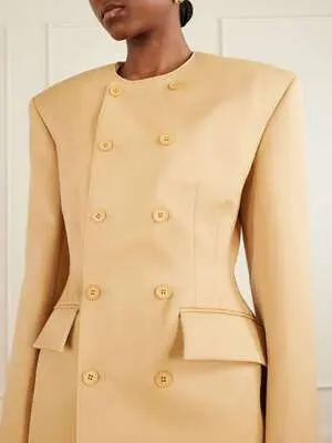 Wardrobe.NYC Rhw Double-breasted Twill Mini Dress