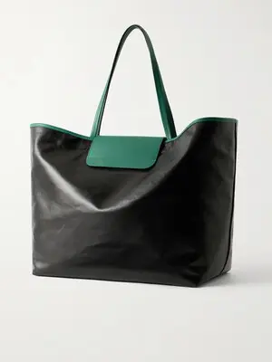 Versace Logo-appliquéd Coated Canvas Tote