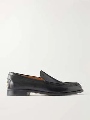 TOD'S Logo-debossed Studded Leather Loafers