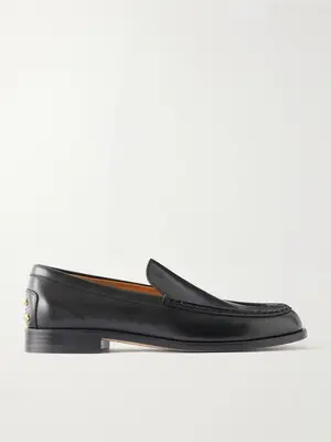 TOD'S Logo-debossed Studded Leather Loafers