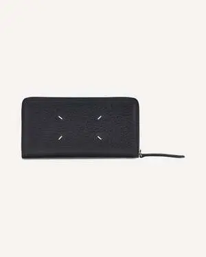 MAISON MARGIELA Four Stitches Wallet With Three-sided Zip - Black