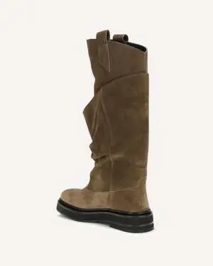 Attico La Passeggiata Suede Boots - Brown