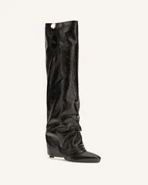 Attico Knee-high Eco-leather Boots