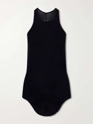 Rick Owens Ribbed Cotton-jersey Tank - Black
