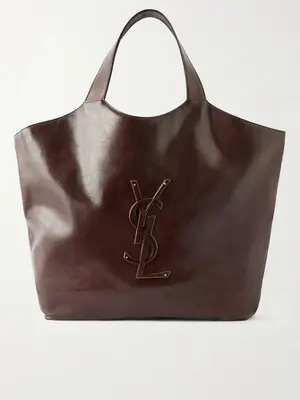 Saint Laurent Icare Maxi Suede Tote - Brown