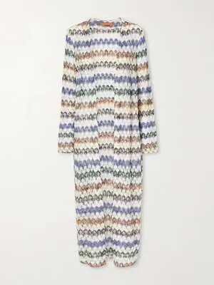 Missoni Striped Crochet-knit Cardigan